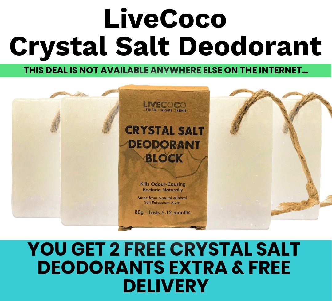 Crystal Salt Deodorant - Get 6 for the price of 4 Today & Free Deliver ...