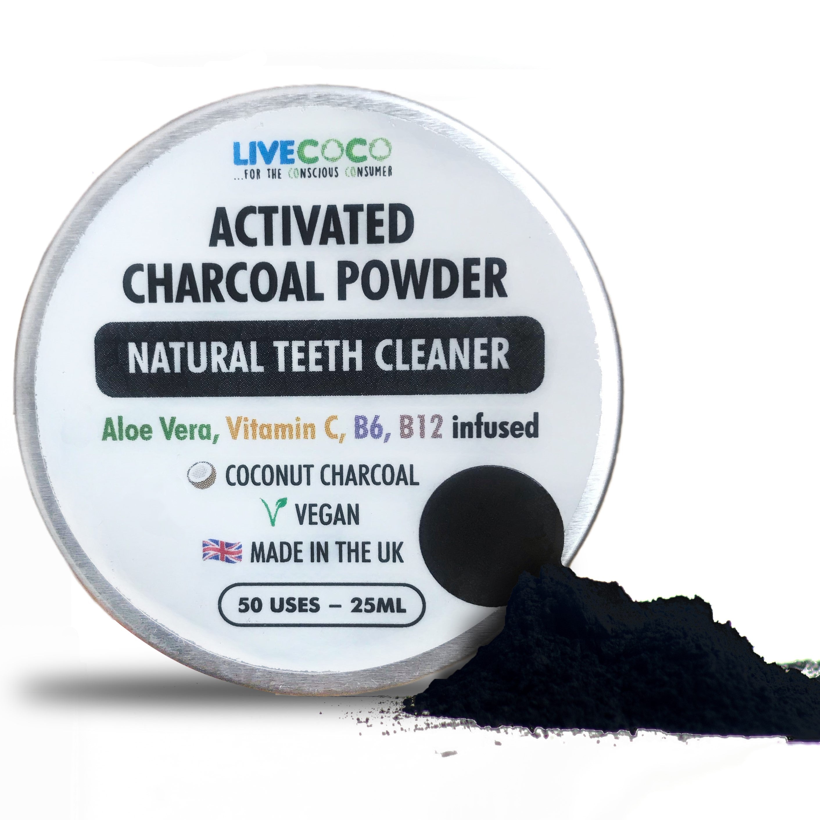 Teeth Cleaning Powder (Vitamins & Aloe Vera Infused) – LiveCoco
